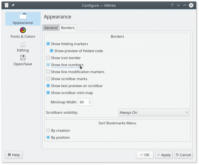 How To Enable Line Numbers In Kwrite Georgikrocks