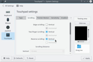 How to configure Two-Finger Scrolling in openSUSE KDE to behave the ...